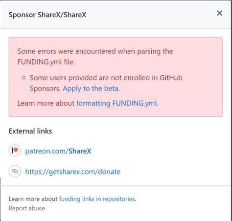 Error Message In Sponsor Dialog · Issue 4325 · Sharexsharex · Github