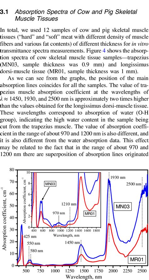 Spectral Dependence Of The Extinction Coefficient The Estimated Download Scientific Diagram