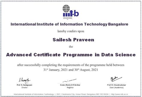Sailesh Praveen On Linkedin Iiit Bangalore