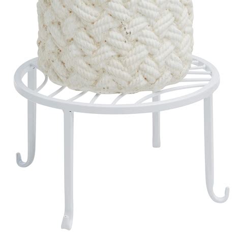 White Plant Riser Small At Home