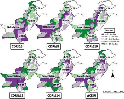 Distribution Of Spatial Temporal Trends And Patterns In Cdri In