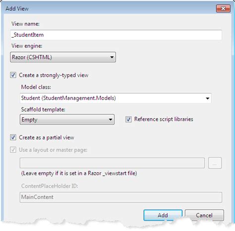 Aspnet Mvc Special Views Partial View And Layout Codeproject