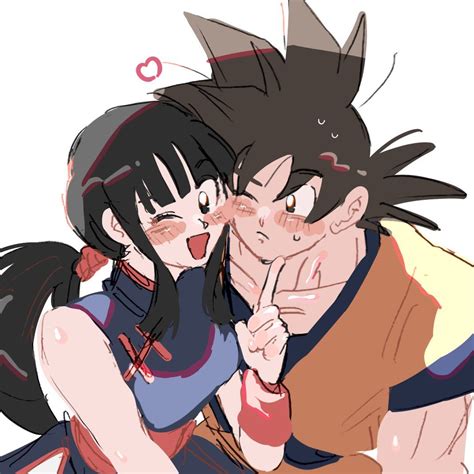 Goku And Chichi Son Goku Chi Chi Falling Down Dragon Ball Super