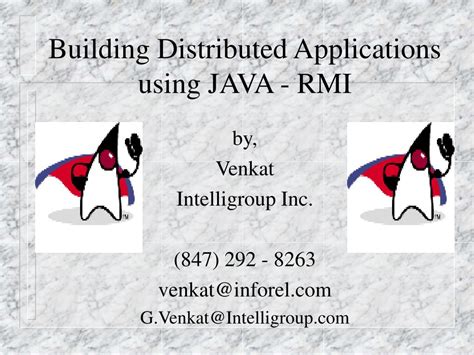 Ppt Building Distributed Applications Using Java Rmi Powerpoint