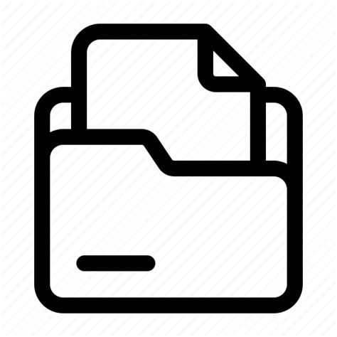 Folder Repository Files And Data Storage Office Icon Download