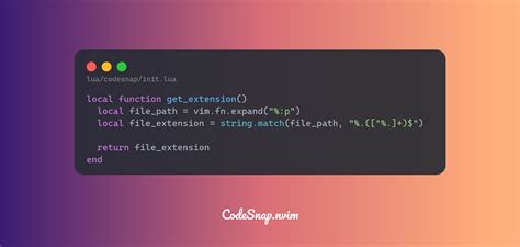 Mistrickycodesnapnvim Neovim Plugin Developers Using Codesnap