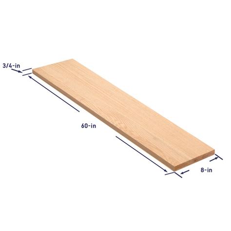 Crown Heritage 60 Inches X 8 Inches X 075 Inches Unfinished Red Oak Wood Stair Riser In The