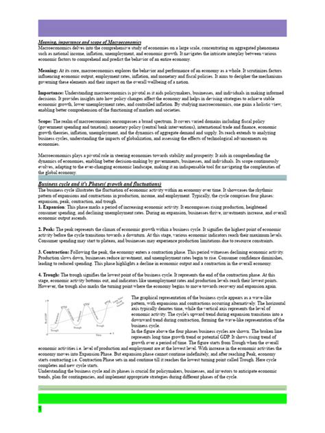 Macroeconomics Pdf Cost Of Living Inflation