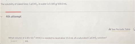 Solved What Volume Of MHCl Is Needed To Neutralize Chegg