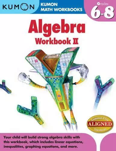 Kumon Algebra Workbook Ii Kumon Math Paperback Jason Wang