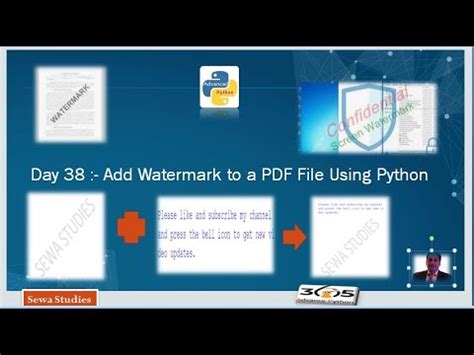 Day Add Watermark To A PDF File Using Python YouTube