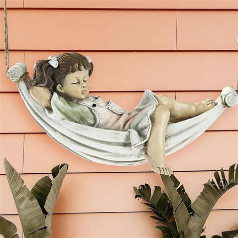 Sveķu Dārza Statuja Meitenes Uz Šūpoles Šūpuļtīkla Āra Koku Karājas Piekārts Dekorācija Cena