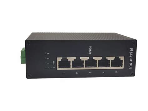 5 Port 10 100m Industrial Ethernet Switch Unmanaged Switch Lan Capable Black At Rs 2655 In Rajkot