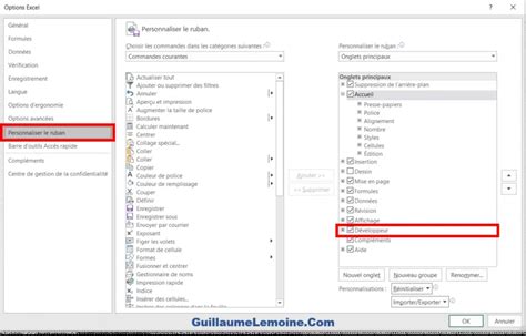 Afficher Longlet Développeur Excel Et Ouvrir Vba