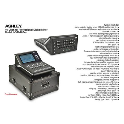 Jual Mixer Digital Ashley Mvr16 Pro Mvr 16 Pro Mvr 16pro Shopee Indonesia