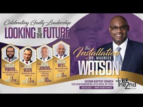 Pastoral Installation Of Dr Maurice Watson 5pm Worship Service Youtube