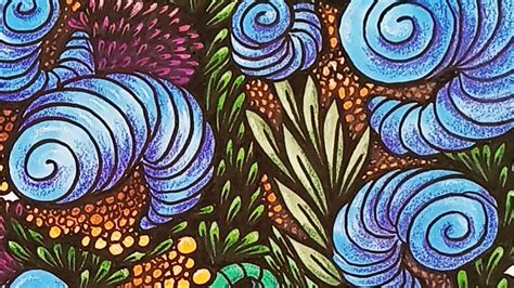 How To Draw Spiraling Out Zendoodle Tutorial Youtube