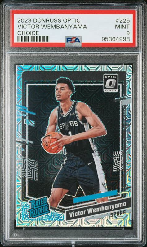 Psa 9 Mint 2023 24 Panini Donruss Optic Basketball Victor Wembanyama