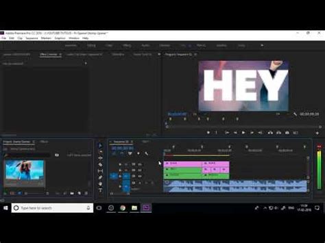 Create A Video Intro Premiere Pro Tutorial YouTube