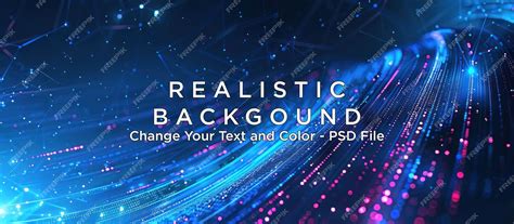 Abstract Digital Network And Data Flow Visualization Premium Ai Generated Psd