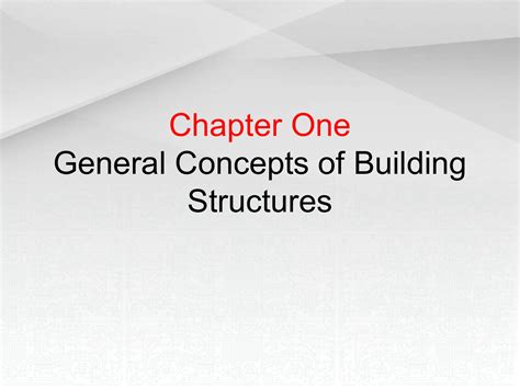 Chapter General Concepts Of Structures