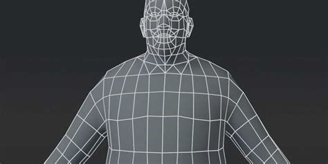 Male Body Fat Base Mesh 1000 Polygons Superhive Formerly Blender Market