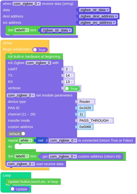 Zigbee Module — Uiflow2 Programming Guide Master Documentation