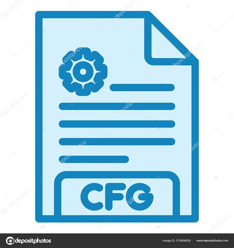 Cfg File Format Icon Vector Illustration Stock Vector By ©muhammadatiq 574956830