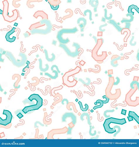 Quiz Seamless Pattern Question Marks Doubt Faq Stock Vector Illustration Of Demand Request