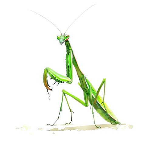 Premium Vector Praying Mantis Clipart Cute Clip Art Flat Illustration Ca