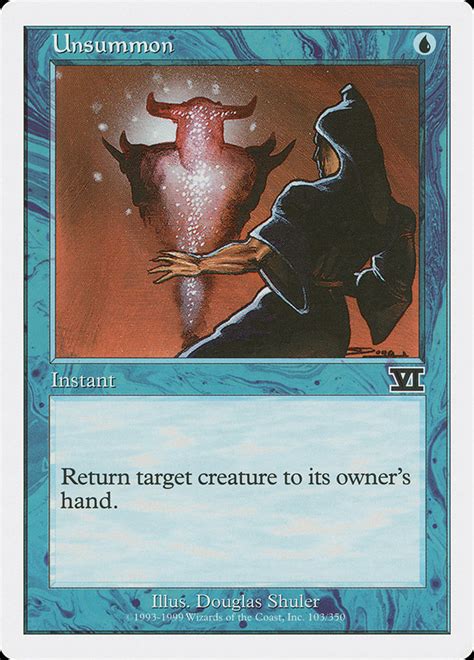 Unsummon · Seventh Edition 7ed 108★ · Scryfall Magic The Gathering