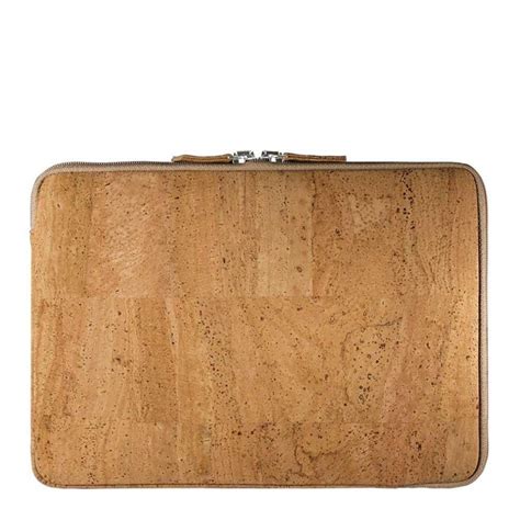Boshiho Natural Cork Vegetable Tanned Leather Laptop Bag