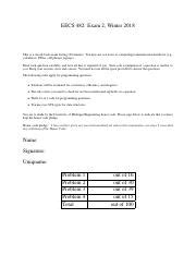 Final W Pdf EECS Exam Winter This Is A Closed Book Exam Lasting Minutes You