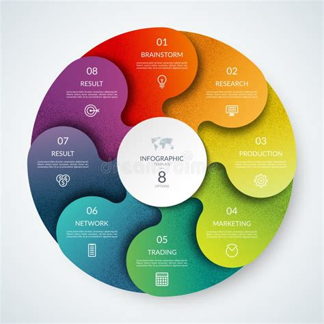 Flow Chart Eight Circle Cycle Stock Illustrations 501 Flow Chart