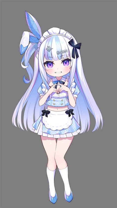 Connectopia Mesugaki Dia Animal Ears Bunny Ears Chibi Cleavage Maid