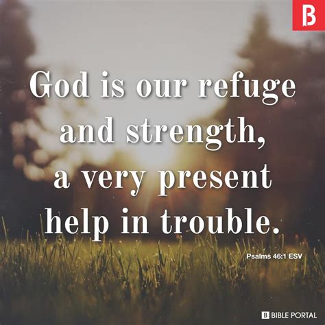 Psalms 461 Esv Bible Scripture Image Bible Portal
