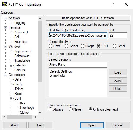 How To Host An R Shiny App On AWS EC Via Shiny Server And RStudio Server On A Windows Machine