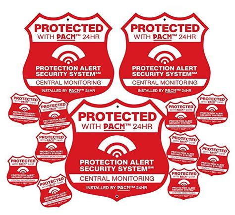 3 Pro Alarm Home Security Signs And 10 Alarm System Stickers Review