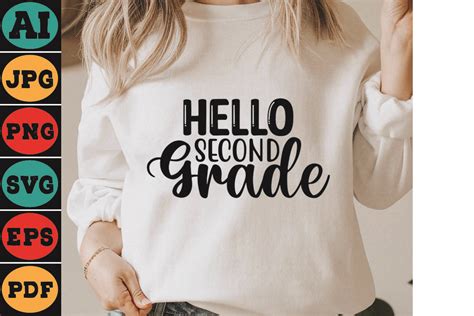Hello Second Grade Graphic By Anwarhossinbd83 · Creative Fabrica