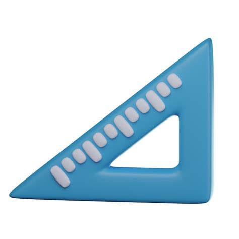 Premium Photo 3d Set Square Illustration