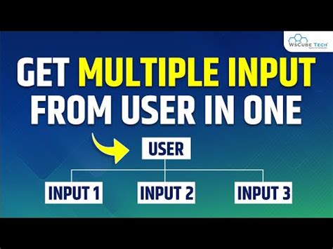 Learn How To Input Multiple Values From Users In One Line In Python
