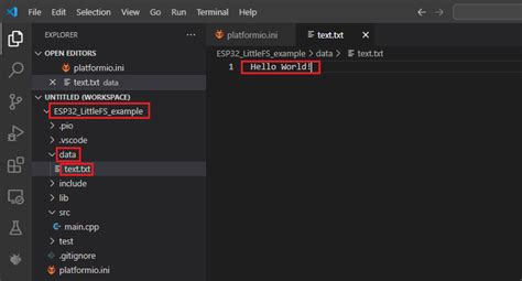 Esp32 Vs Code Platformio Télécharger Des Fichiers Sur Le Système De
