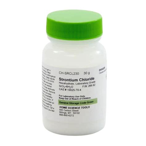 Strontium Chloride 30 G Home Science Tools