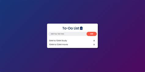 GitHub Psykat1116 Todo List App ToDo List App Made Using HTML CSS JS And Use The Concept Of