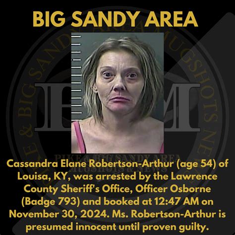 Cassandra Robertson Arthur Big Sandy Area Mugshots News