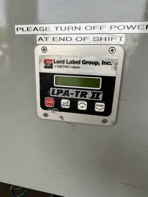 Lord Labeler With Sato Print And Apply Bar Code Labeler Printer