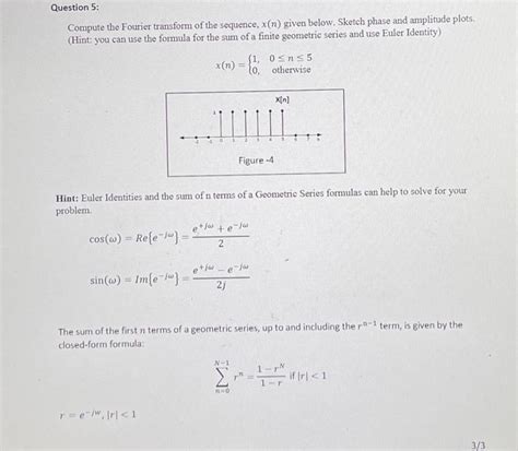 Solved Compute the Fourier transform of the sequence, x(n) | Chegg.com