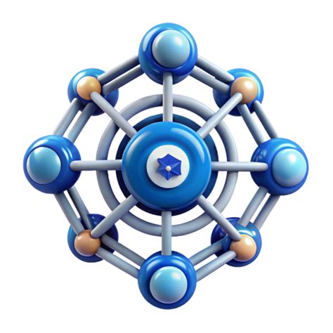 Network Structure Interconnected Nodes And Central Hub 56547760 Png
