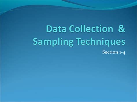 Data Gathering Section1 1 Ppt