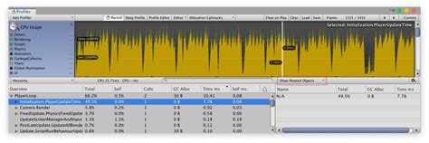 Unity Manual Cpu Usage Profiler Module